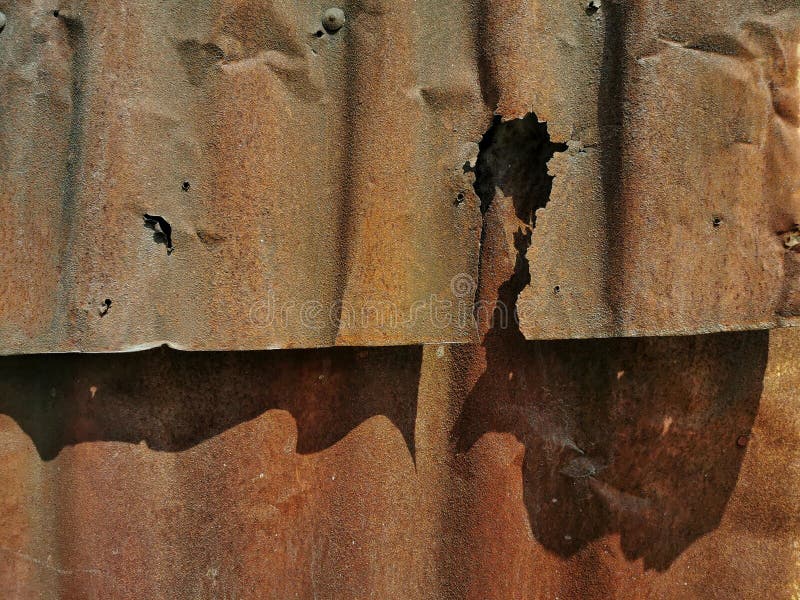 The rust on zinc. stock photo. Image of painting, rust - 186784768