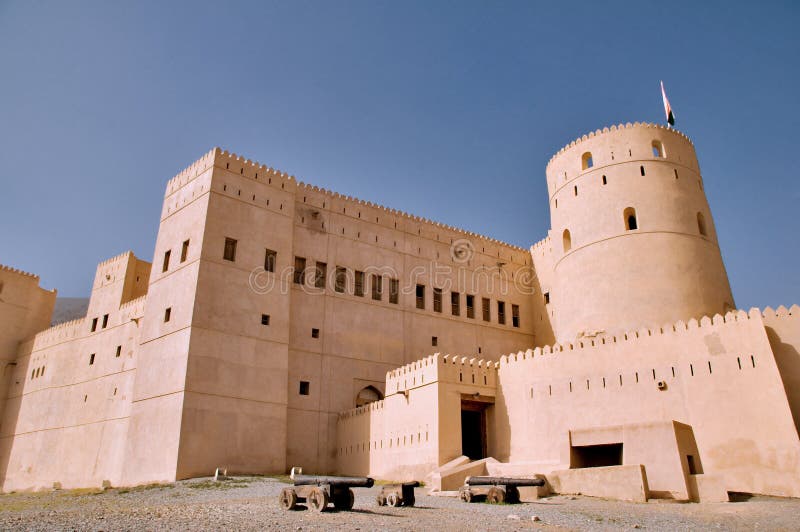 Rustaq fort stock photo. Image of weapon, omani, castle - 19409746
