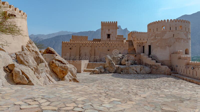 Rustaq fort in Oman stock photo. Image of east, antique - 65946712