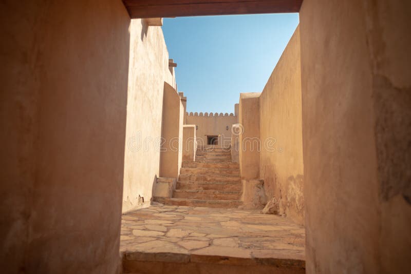 Rustaq Fort, Oman stock image. Image of fort, culture - 141140029