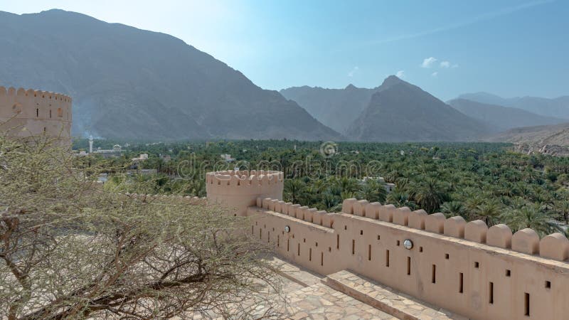 Rustaq Fort, Oman stock image. Image of heritage, ochre - 141140057