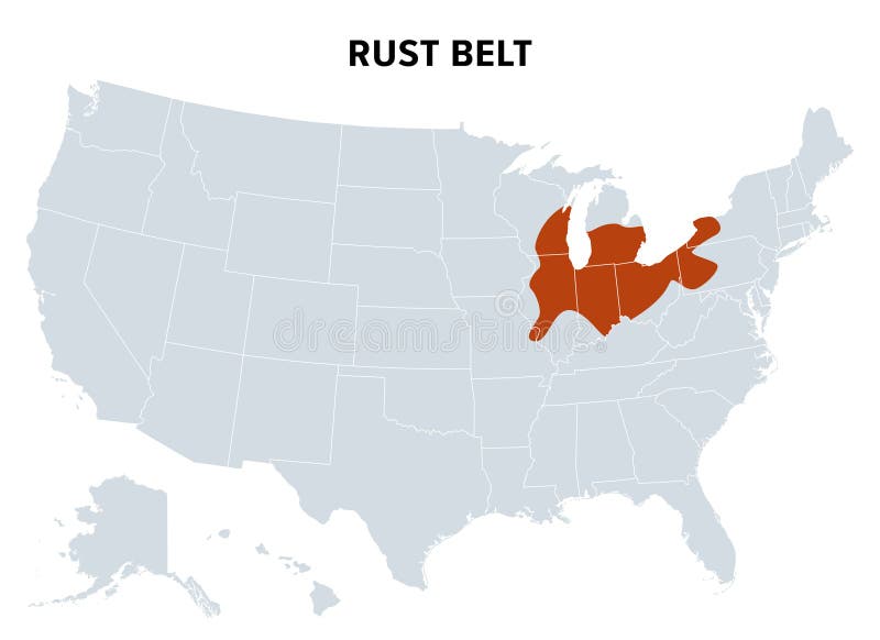 Rust Belt of the United States, Region of Industrial Decline, Political ...