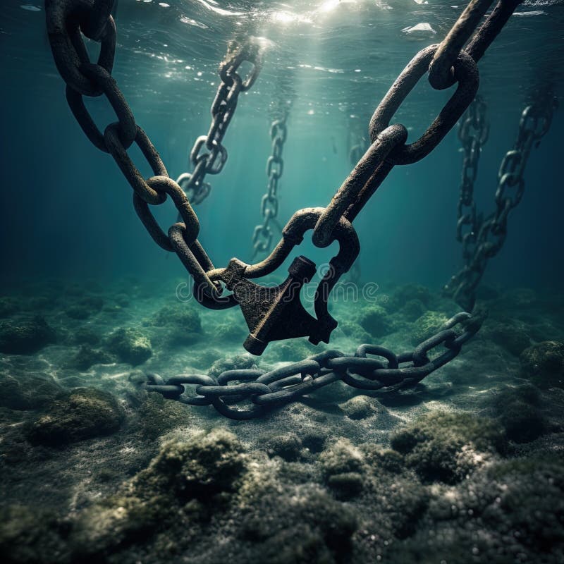 Anchor Chain Underwater Stock Illustrations – 319 Anchor Chain ...
