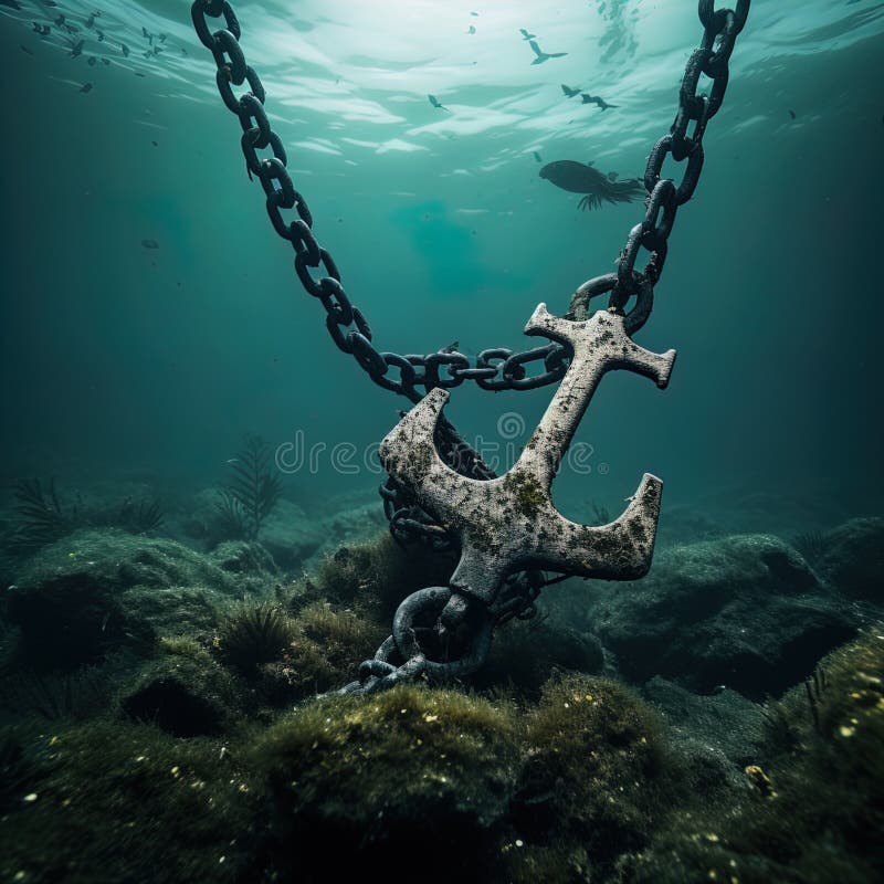 Anchor Chain Underwater Stock Illustrations – 319 Anchor Chain ...