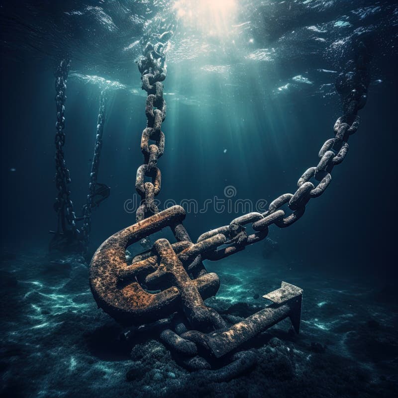 Anchor Chain Underwater Stock Illustrations – 319 Anchor Chain ...