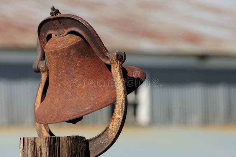 An antique cowbell. stock photo. Image of turquoise, metal - 29431124