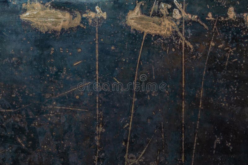 Rusted Black Flat Raw Steel Sheet Surface Texture and Background with ...