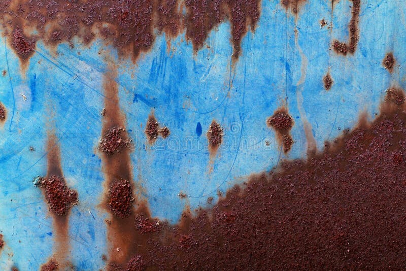 Rusted Blue Metal stock photo. Image of metal, close - 15972180