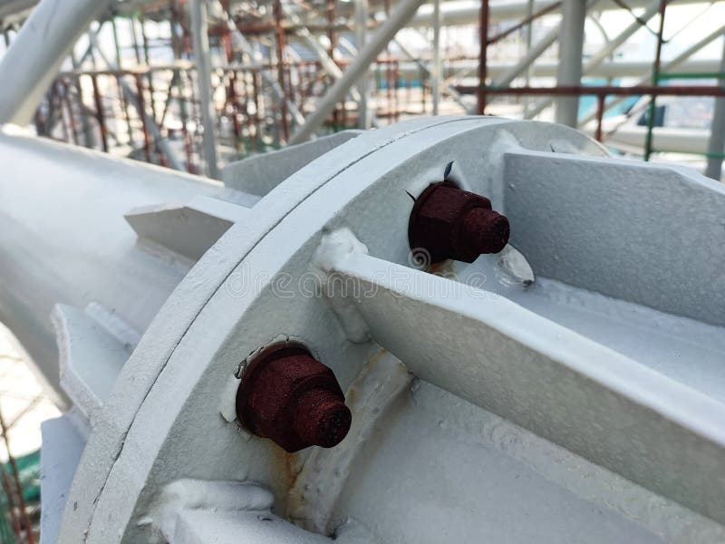 Rusted Bolts & Nuts. it is Used To Connect Metal Structures a Temporary ...