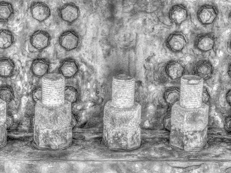 Rusted bridge construction stock image. Image of rust - 77712915