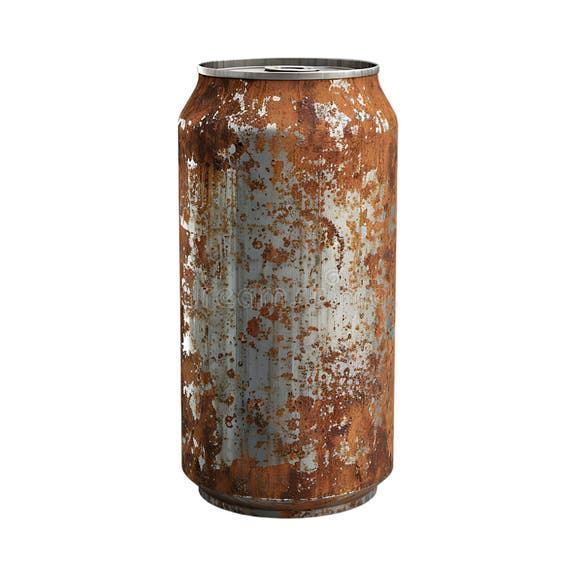 Rusted Can on Transparent Background - Ai Generated Stock Illustration ...