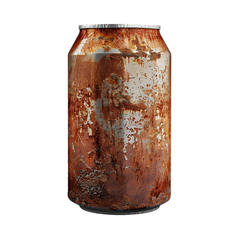 Rusted Can on Transparent Background - Ai Generated Stock Illustration ...