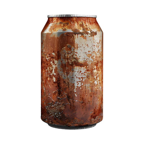 Rusted Can on Transparent Background - Ai Generated Stock Illustration ...