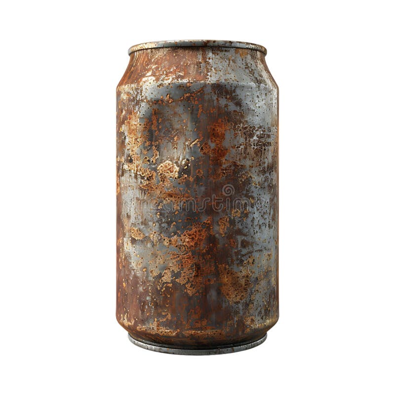 Rusted Can on Transparent Background - Ai Generated Stock Illustration ...