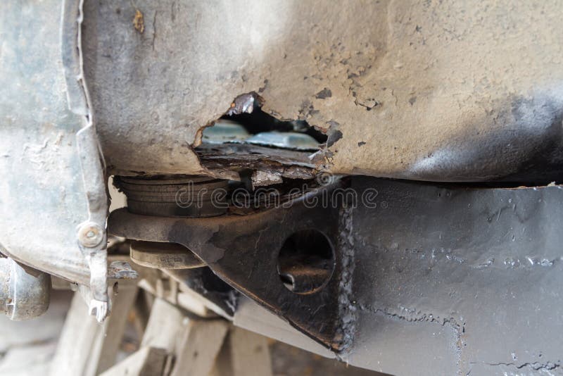 Rusted car bottom stock image. Image of abandoned, damage - 132406303