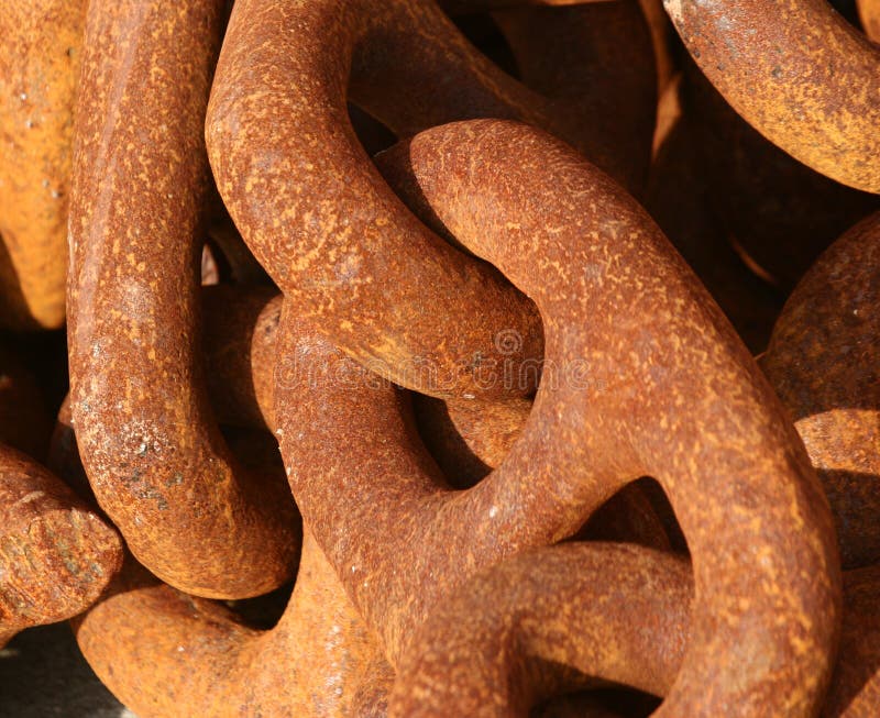 Rusted Chain stock photo. Image of escape, chain, break - 118464