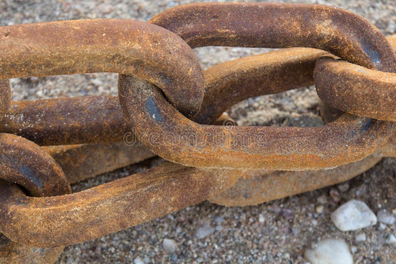 Rusted chain stock image. Image of color, antique, long - 47369549