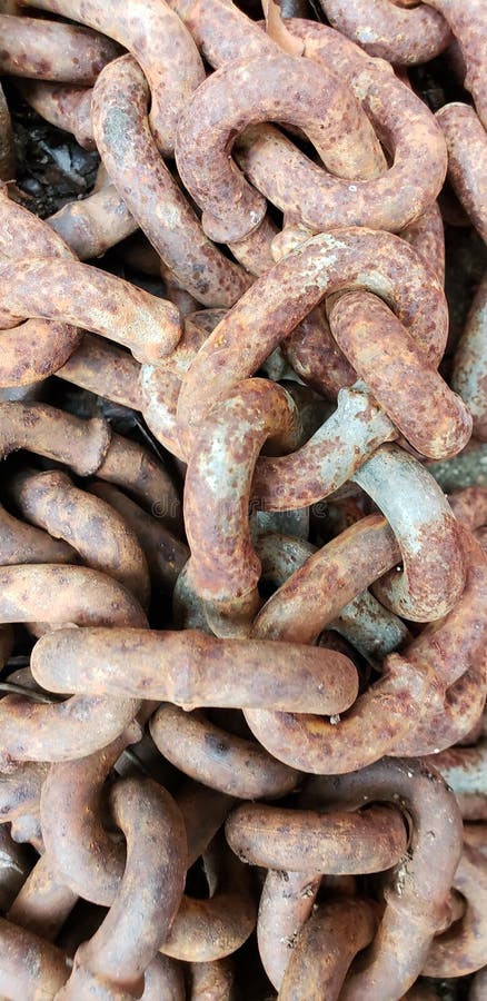 Rusty Chain stock image. Image of rust, chain, links - 124406587