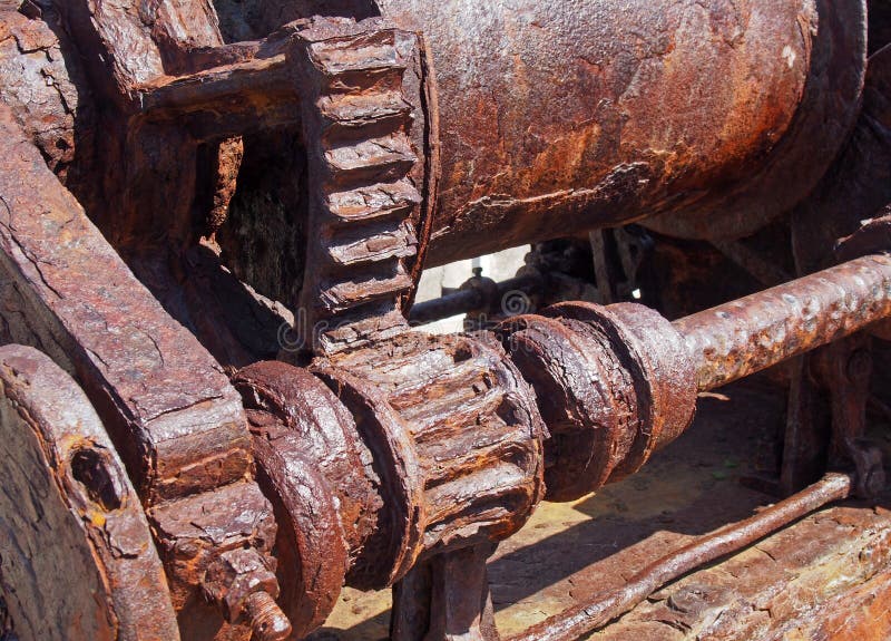 Rusted Cogs and Gears on an Old Broken Industrial Machine Stock Image ...
