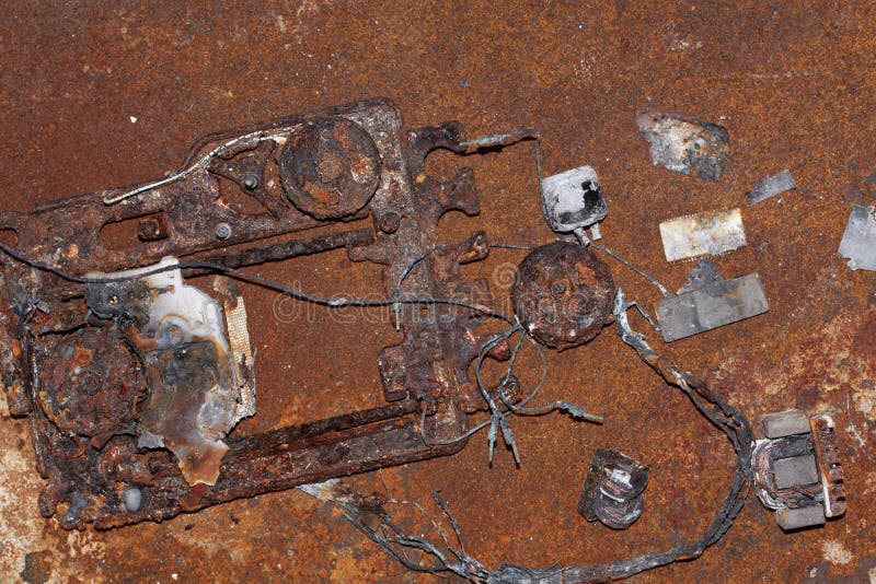 Rusted Computer Computer Components Stock Image - Image of aged ...