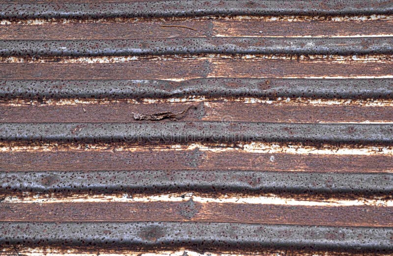 Rusted Corrugated Aluminum Panel Texture Stock Image - Image of sheet ...