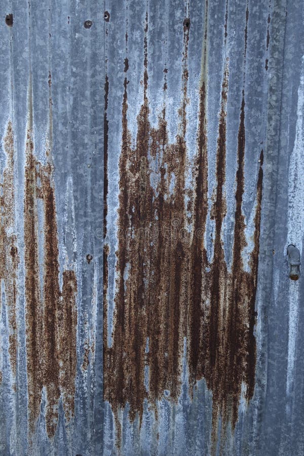 Rusted Corrugated Sheet Metal Siding Stock Photo - Image of aluminum ...