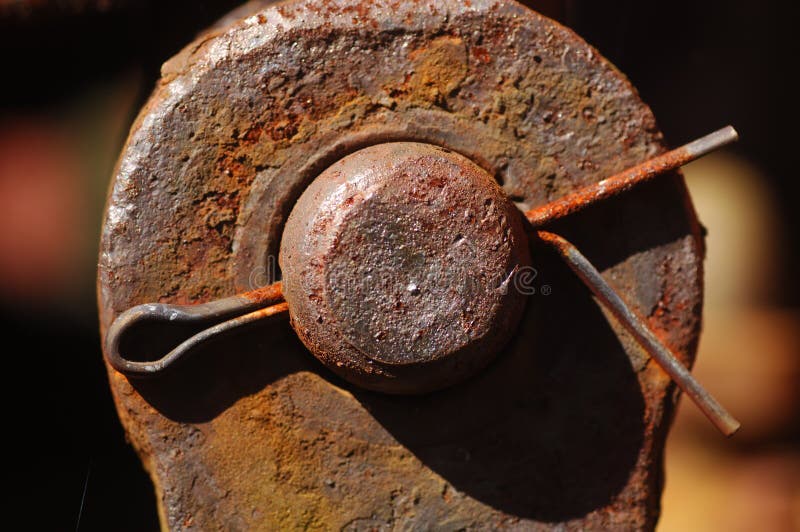 Rusted Cotter Pin stock image. Image of deteriorating - 3842621