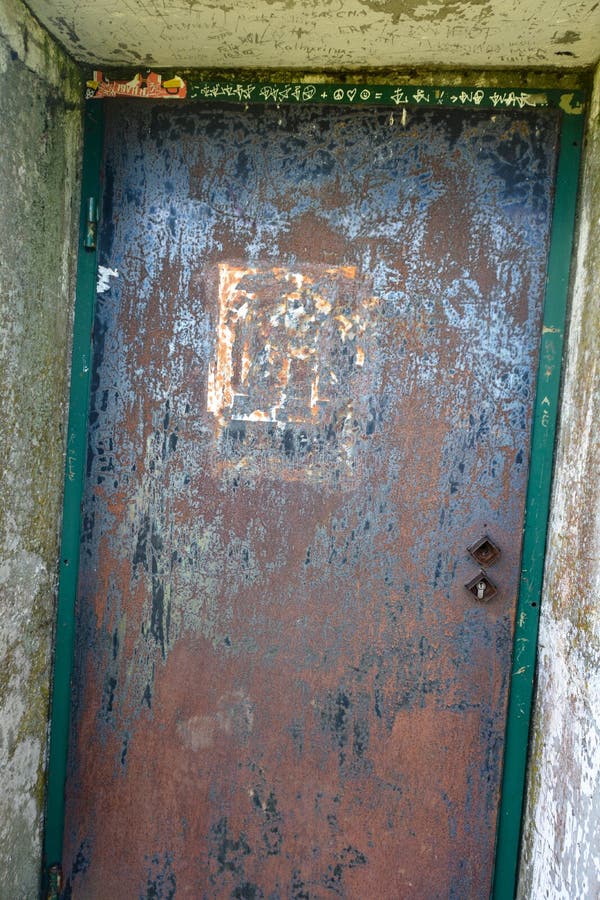 A rusted door stock photo. Image of security, architecture - 247067180