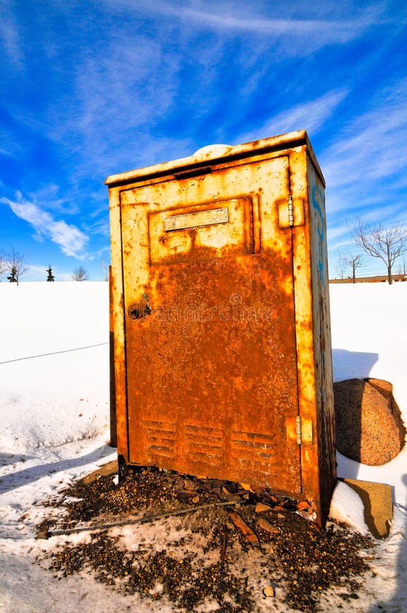 Rusted electrical box stock photo. Image of rocks, rust - 36967940