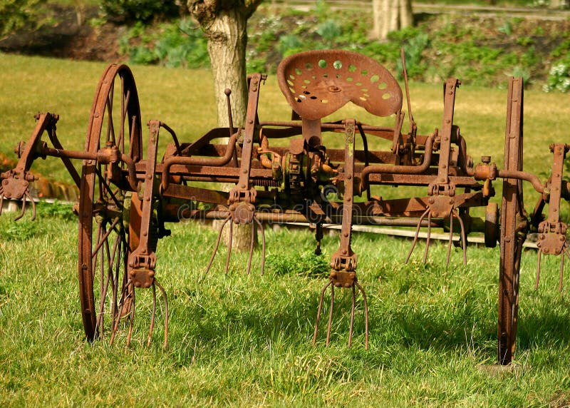Rusted farm equipment stock image. Image of seat, agriculture - 634335
