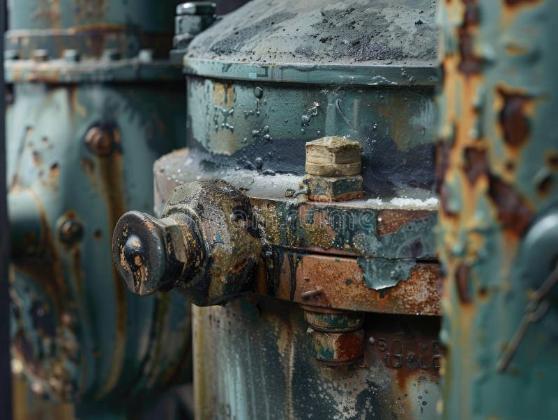 Rusted Fire Hydrant Close Up Stock Photo - Image of emergency ...