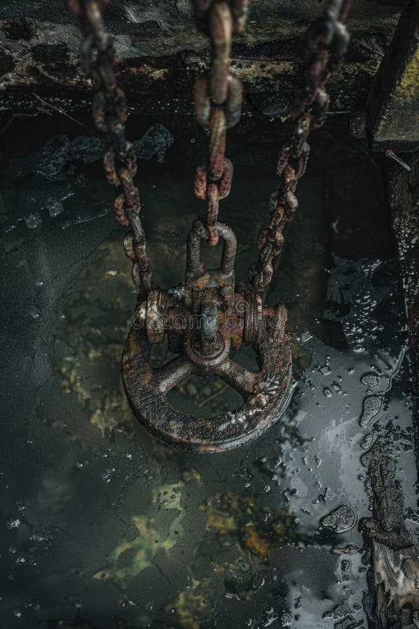 Rusted Fire Hydrant in Puddle Stock Image - Image of maintenance ...