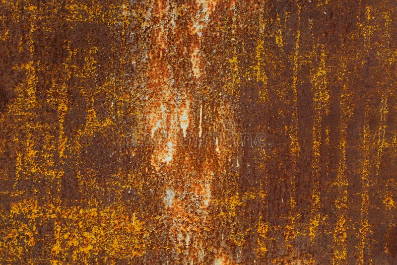 Rusted Flat Metal Background with Small Pieces of Peeling Paint Stock ...
