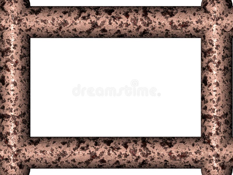 Rusted frame stock illustration. Illustration of decorate - 11248694