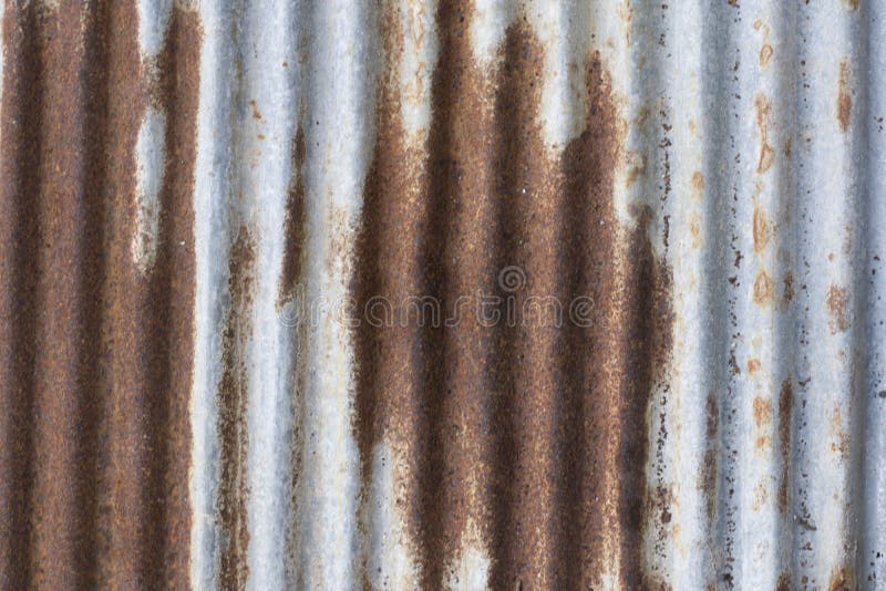 Rusted Galvanized Iron Plate Stock Photo - Image of material, brown ...