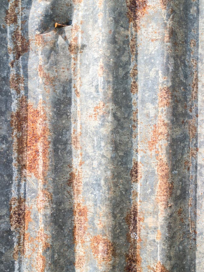 Rusted Galvanized Iron Plate Stock Image - Image of ripple, gray: 43930515