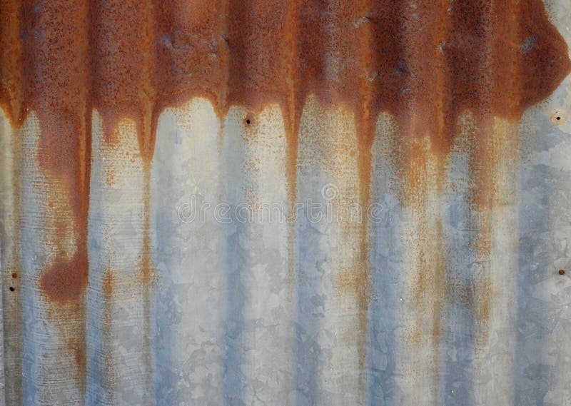 Rusted Galvanized Iron Roof Stock Image - Image of pattern, galvanize ...