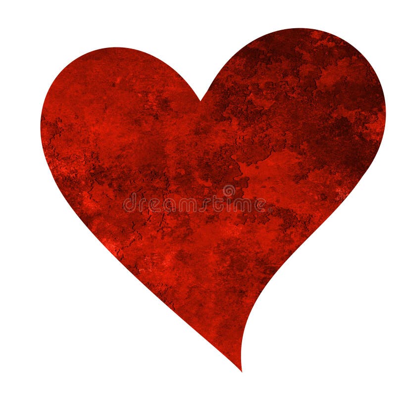 Rusted heart stock illustration. Illustration of used - 4169834