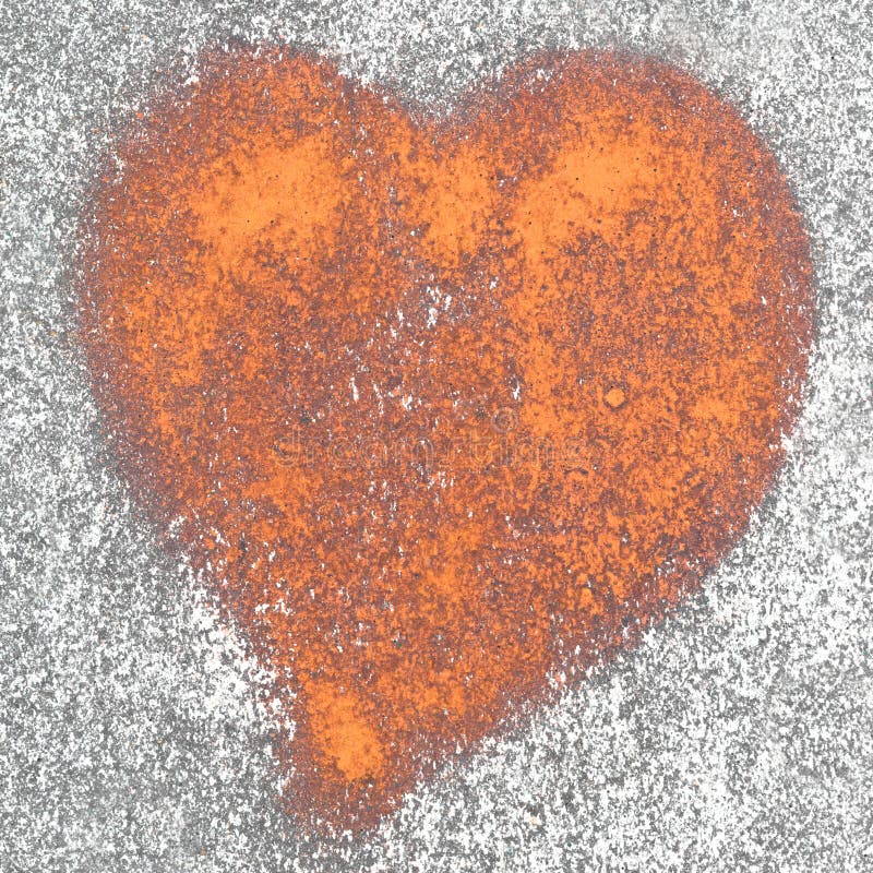 Rusted heart stock photo. Image of brush, grunge, shape - 78003036