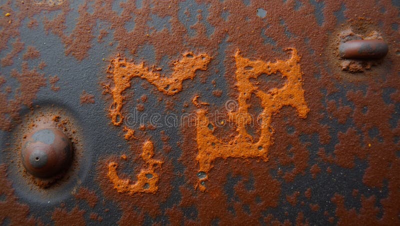 Rusted Iron Close Up with Orange Red Rust Spots Stock Illustration ...