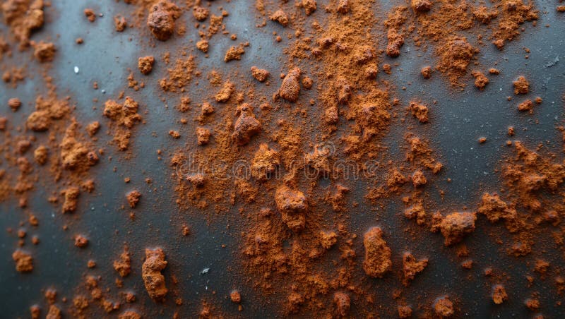 Rusted Iron Close Up with Orange Red Rust Spots Stock Illustration ...
