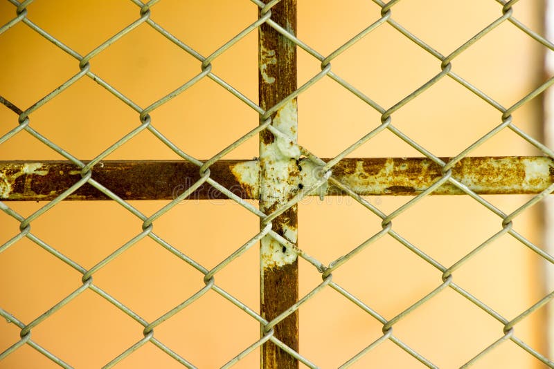 Rusted iron mesh. stock image. Image of rusty, background - 93757167