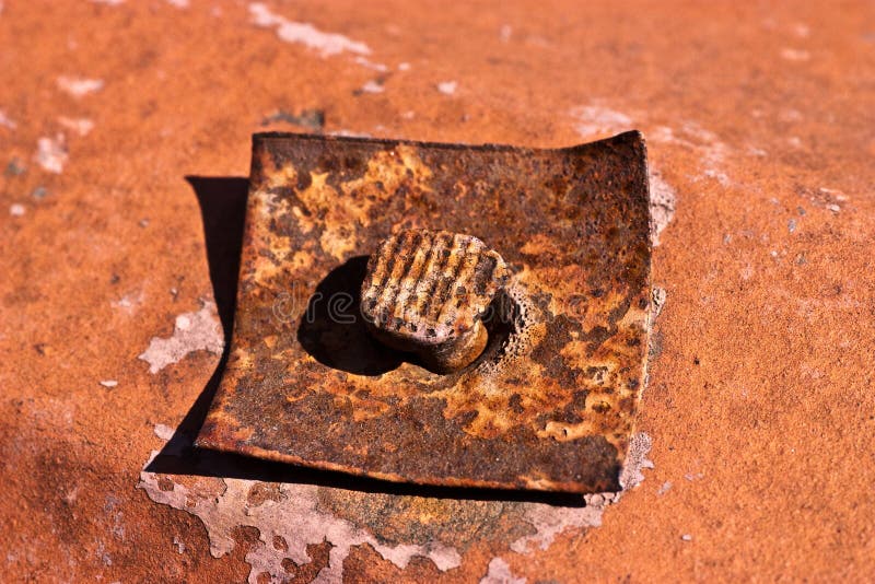 Rusted Iron Nail stock image. Image of rusty, history - 11155997