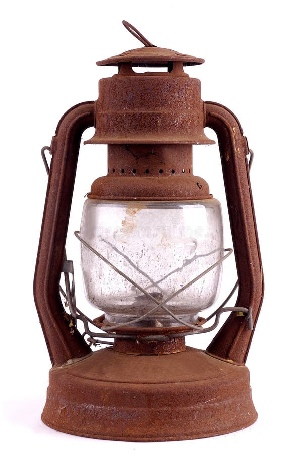 Rusted lantern stock image. Image of glow, isolated, antique - 13440959