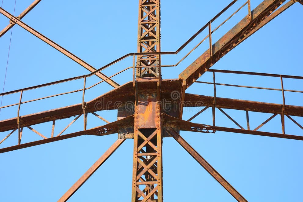 Iron struts stock image. Image of external, gear, container - 295683883