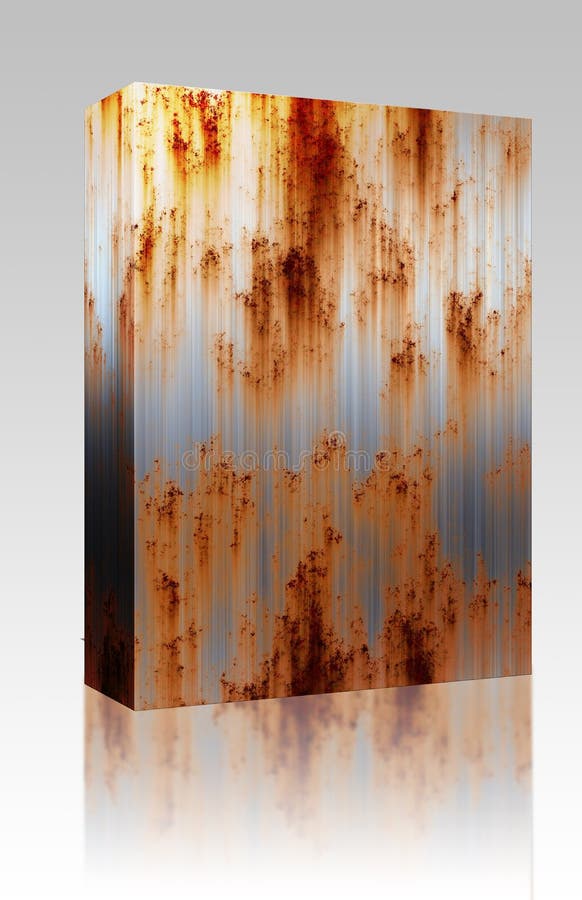 Rusted metal box package stock illustration. Illustration of container ...