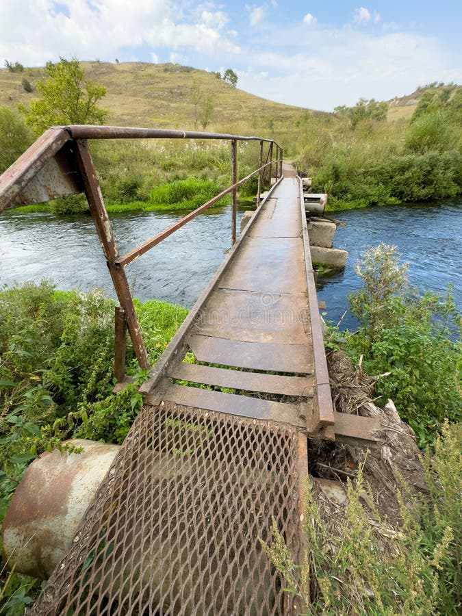 Metal Bridge Over Canyon Breakthrough of River Hornad in Slovak ...