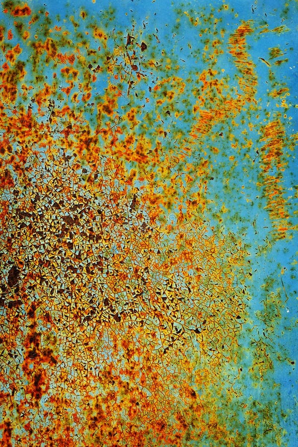 Rusted Metal Cracked Texture of Old Paint Steel Surface Stock Photo ...
