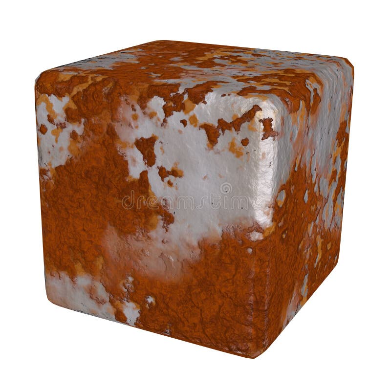 Rust Metal Cube Rustic Texture Stock Photo - Image: 54202701