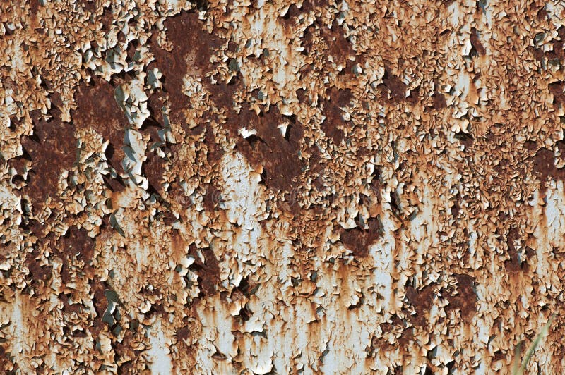 Rusted Metal and Flaky Paint Stock Image - Image of detail, design ...